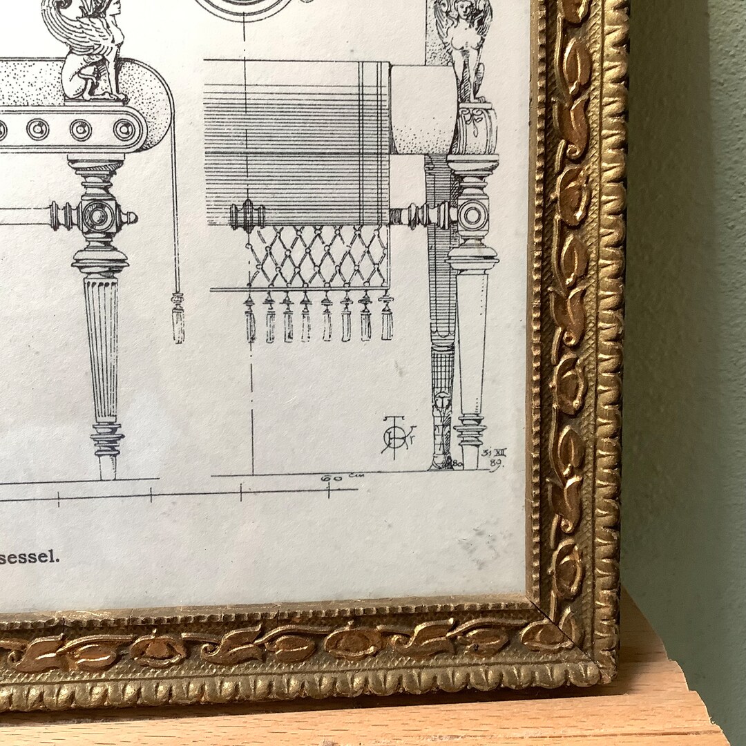 Industrial Loft Detail Drawing Mural Brocante Vintage - Etsy