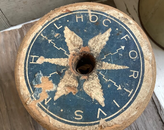 Vintage Decoration Wooden Spool, Wire Spool, Industrial Shabby Loft ...