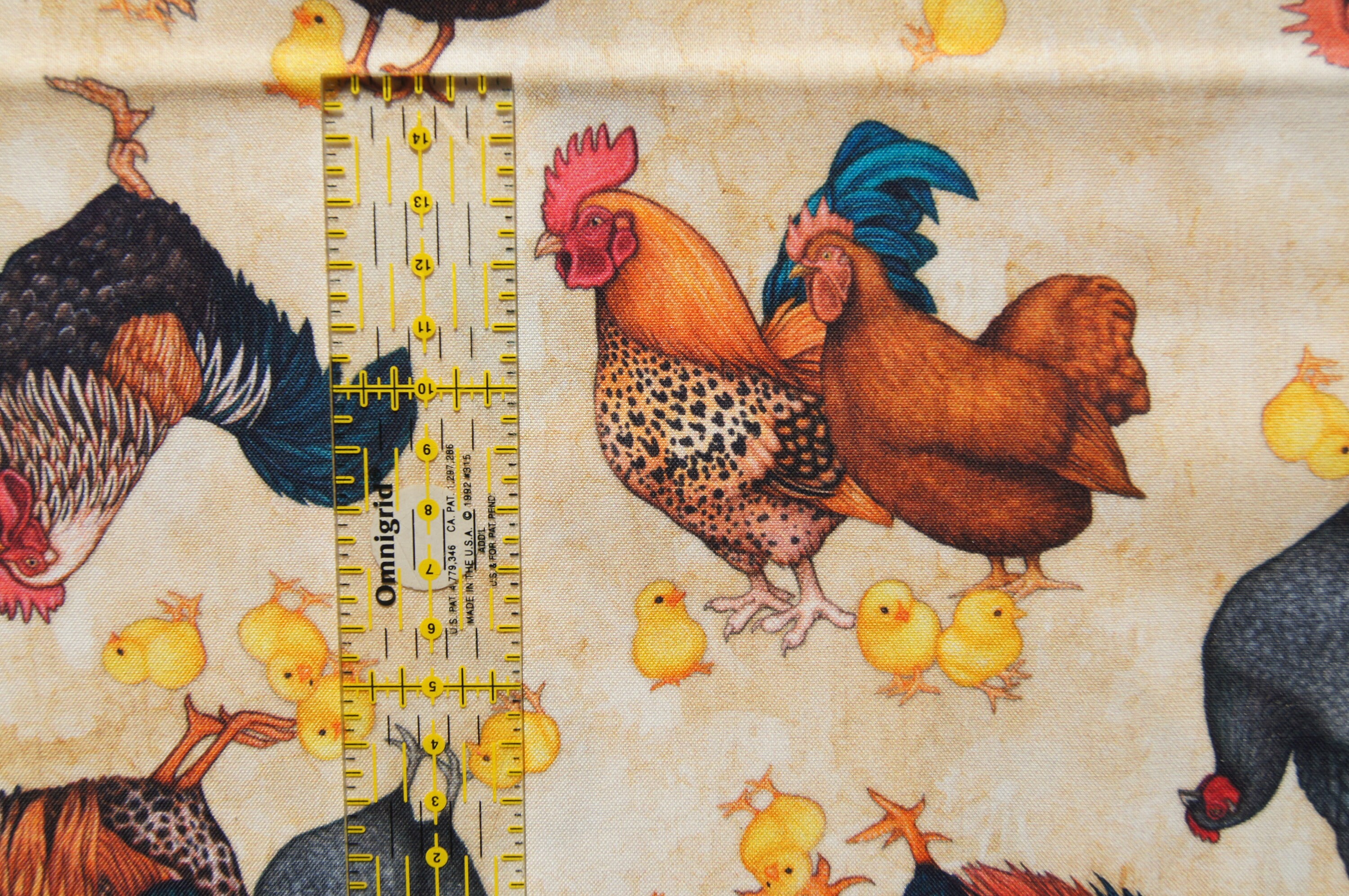 Patchwork Stoff Baumwolle Hahn Henne Hühner Küken beige - Etsy Italia