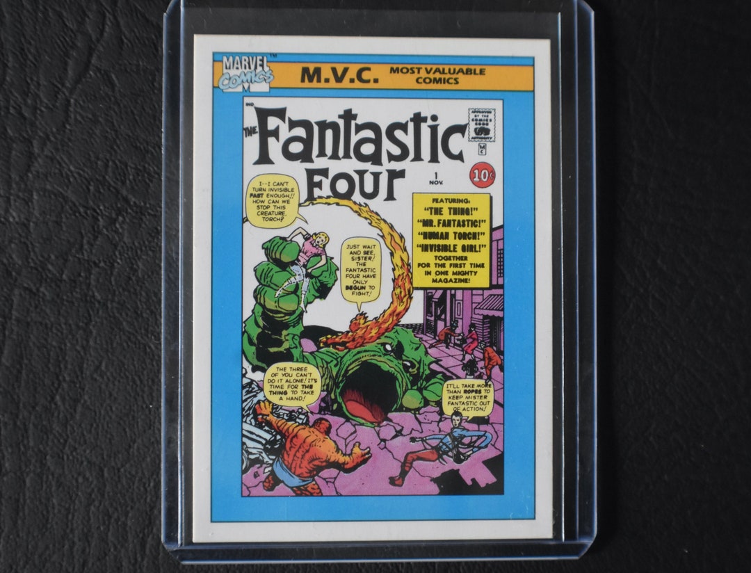 1990 Impel Marvel Universe MVC Fantastic Four 1 124 Uncirculated ...