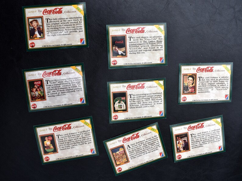 Coca-cola 1995 Series 4 Lot of 8 Mint Grade Ready Collectors Cards - Etsy