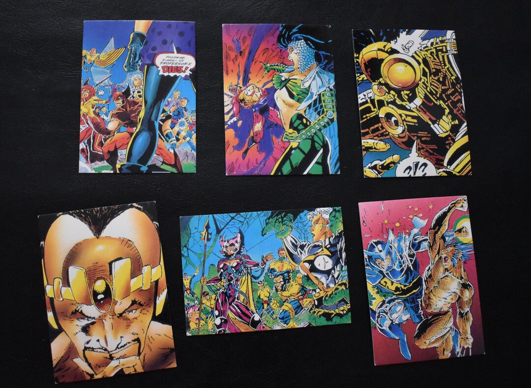 1991 X-men Comic Images Wolverine & Lot of 5 Base Cards 8, 41, 53, 56 ...