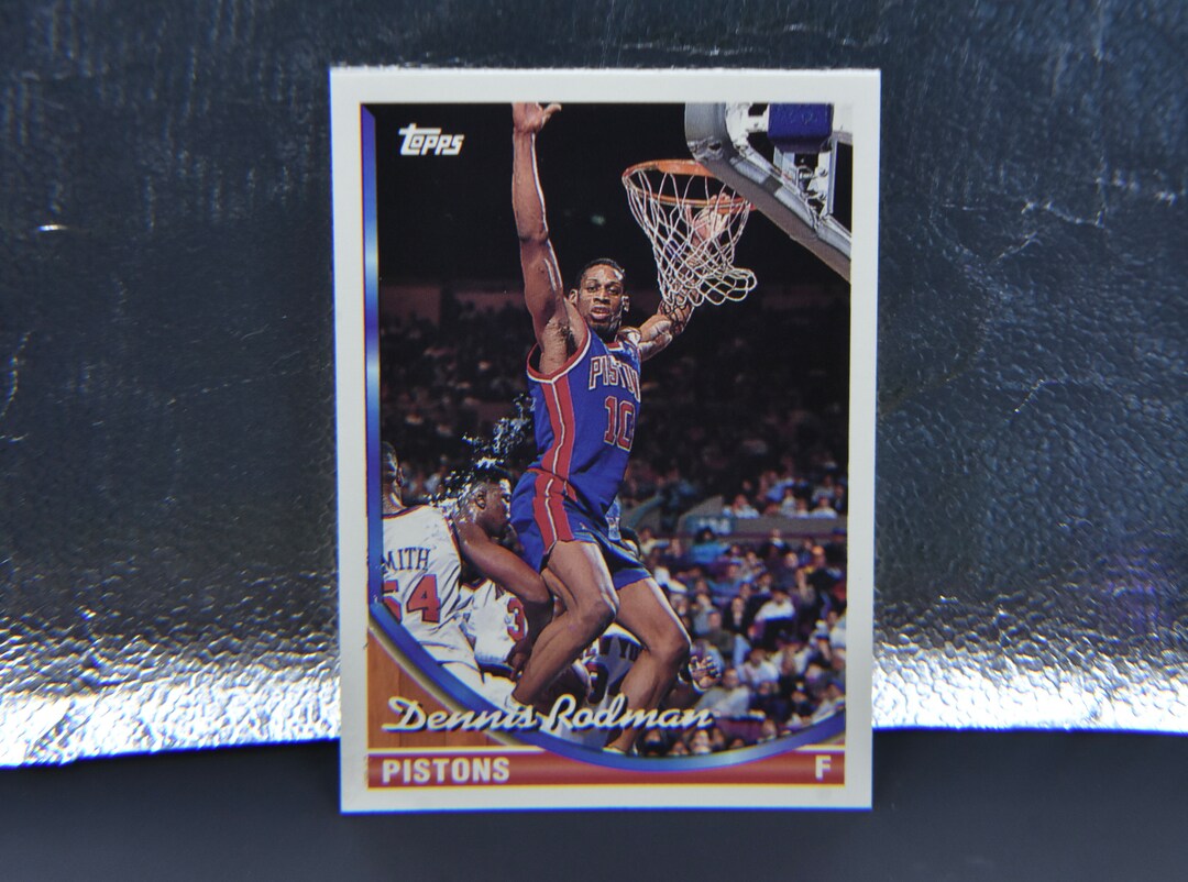 1993 Topps DENNIS RODMAN 77 Basketball Card Detroit Pistons - Etsy