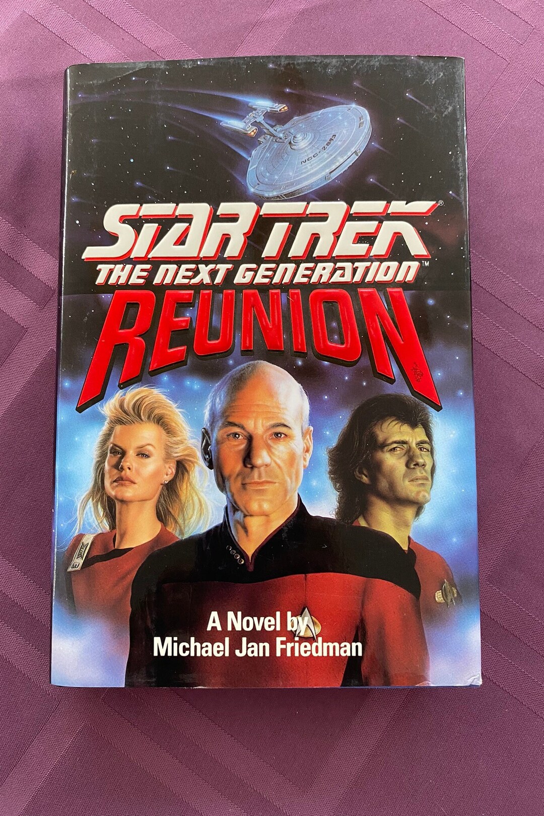 Vintage Star Trek the Next Generation Reunion Hardcover Book A Novel by ...