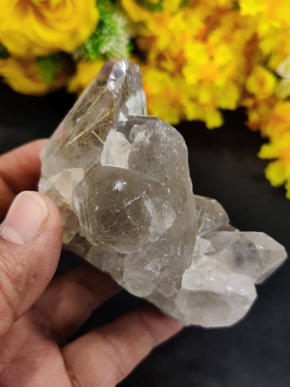 Golden Rutile Natural Crystal Rough Stone Raw Crystal Family | Etsy