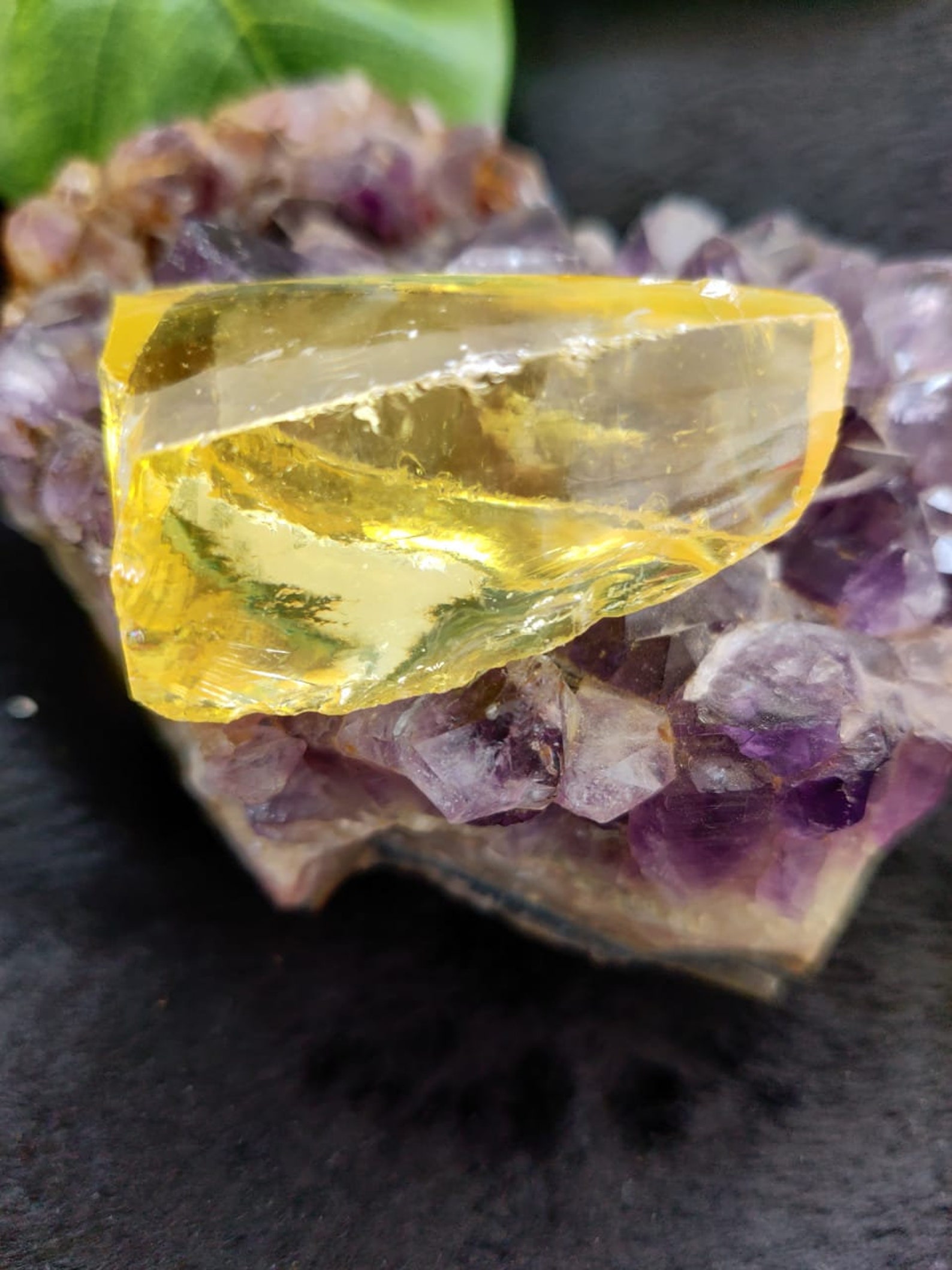 Andara Crystal Glass Solaris Yellow Honey Monatomic Shaman | Etsy