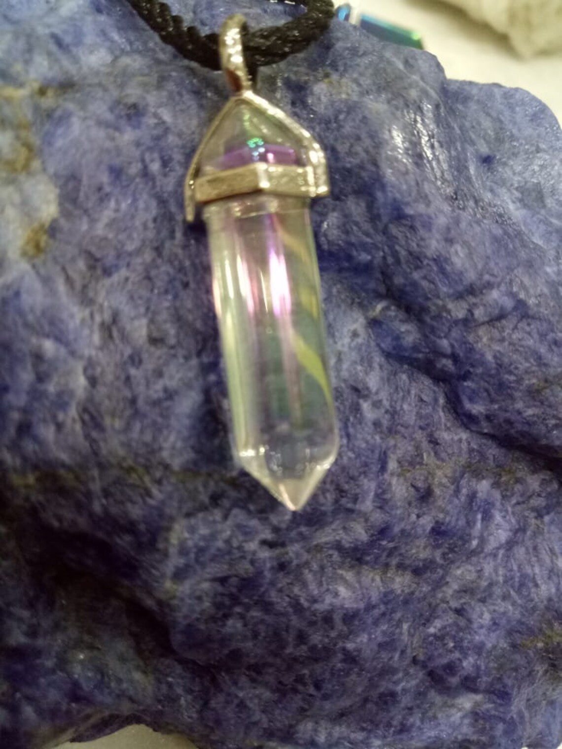 Rainbow Angel Aura Quartz Crystal Quartz Stone Crystal Double | Etsy