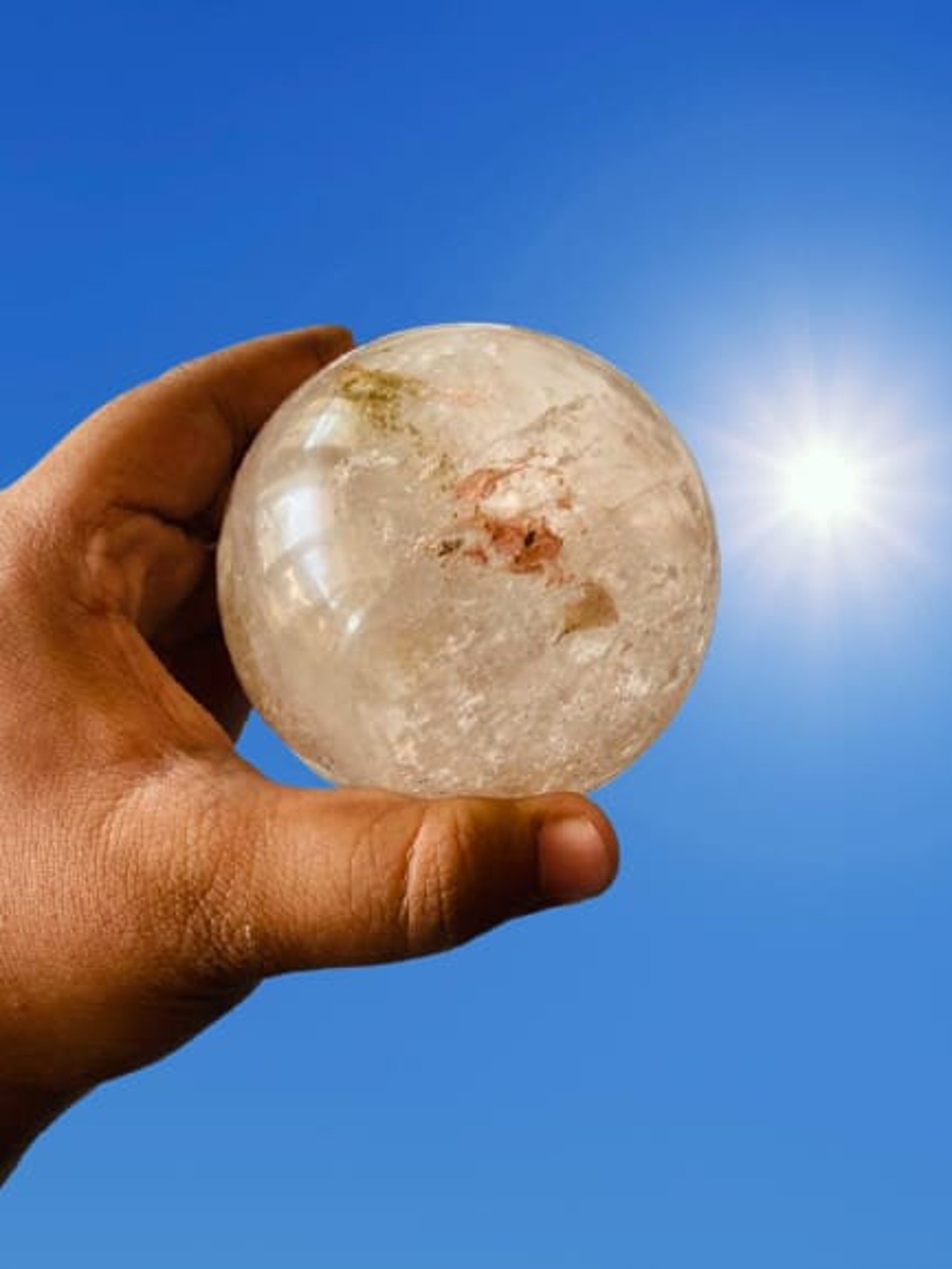 Extremely Rare 82 MM Red Lithium Quartz Stone Sphere for Deep - Etsy