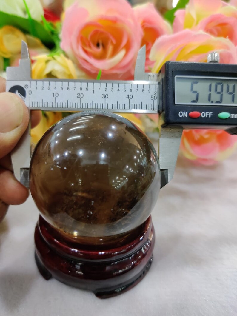 Himalayan Smoky Quartz Stone Sphere for Healing Crystals - Etsy