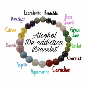 Alcohol Deaddiction Stone Bracelet Citrine Amethyst Labradorite ...