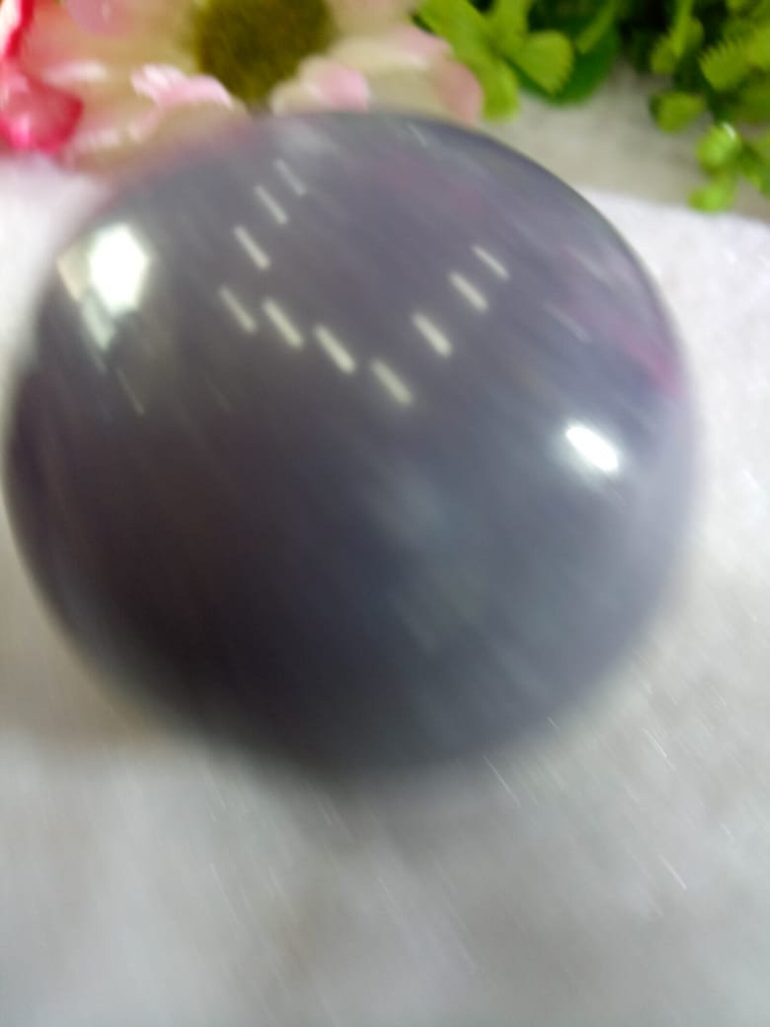 Angelite Stone Sphere Orb 40mm High Vibration Crystal For | Etsy