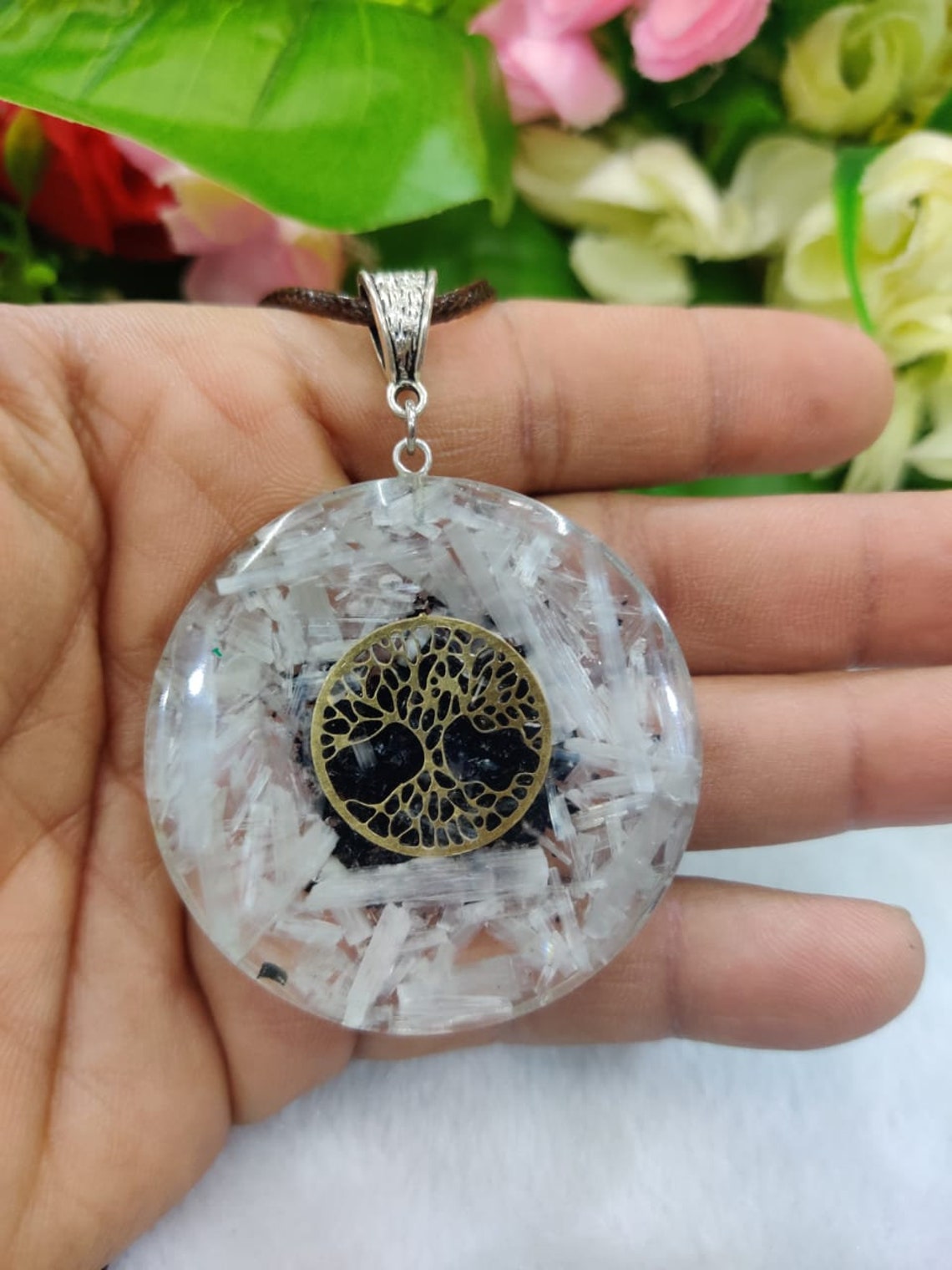 Orgone tree of Lifeselenite Natural Stone With | Etsy