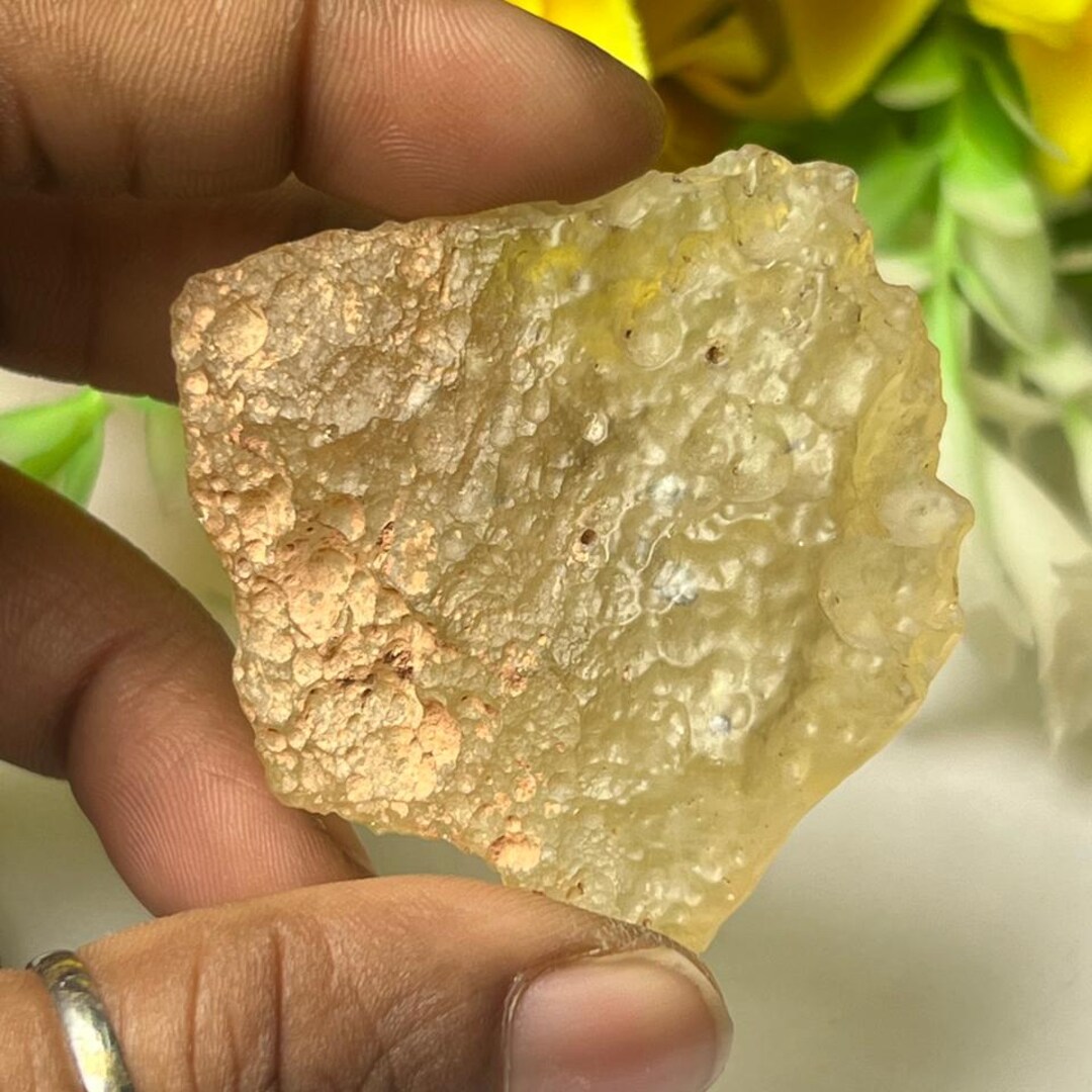 149 Carat Golden Libyan Desert Glass Tektite, Rare Raw Stone Specimen ...
