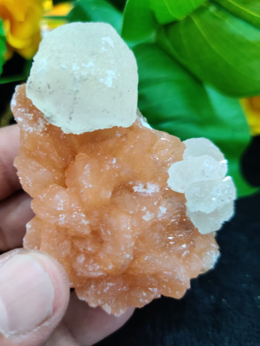 Beautiful Stilbite Stone With Yellow Calcite Minerals - Etsy