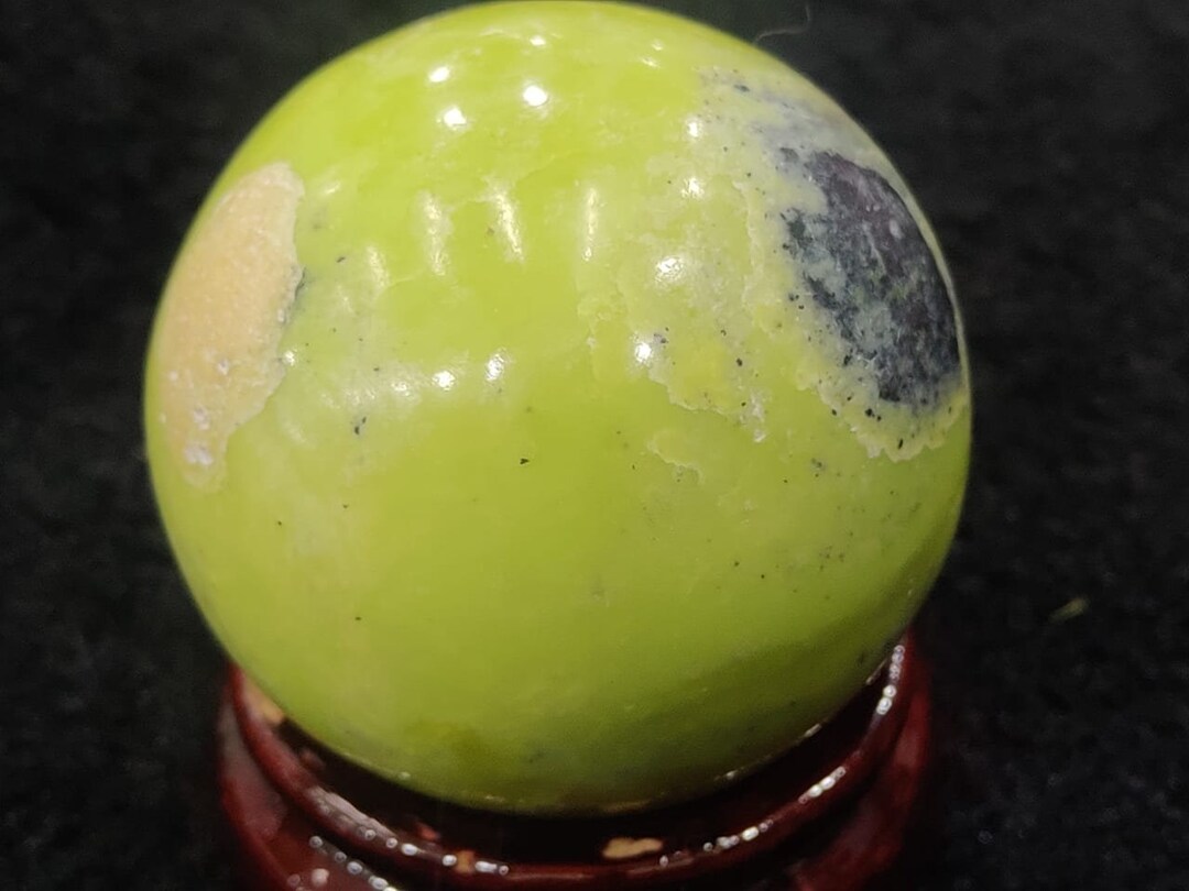 Serpentine Stone Human Face With One Moonstone Eye One Black Tourmaline ...