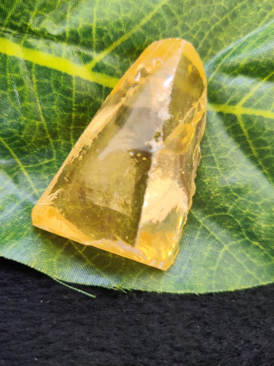 Andara Crystal Glass Solaris Yellow Honey Monatomic Shaman | Etsy