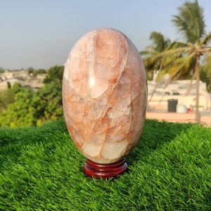 10.7 LB Extremely Rare Red Lithium Quartz Stone Lingam for Deep ...