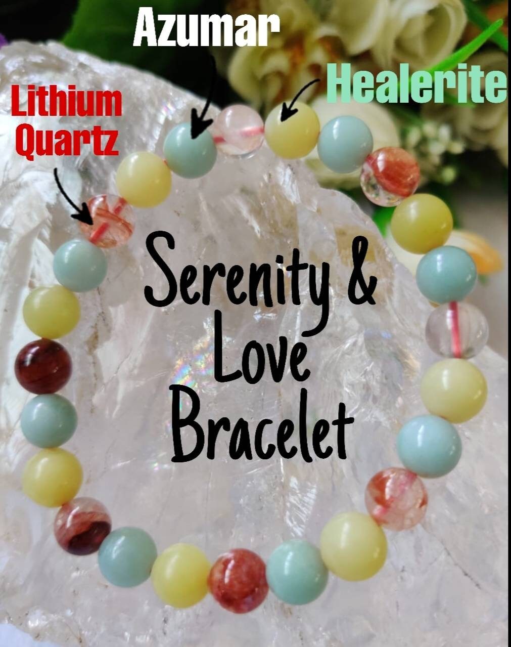 Very Rare Serenity & Love Powerful Energy Stone Bracelet | Etsy