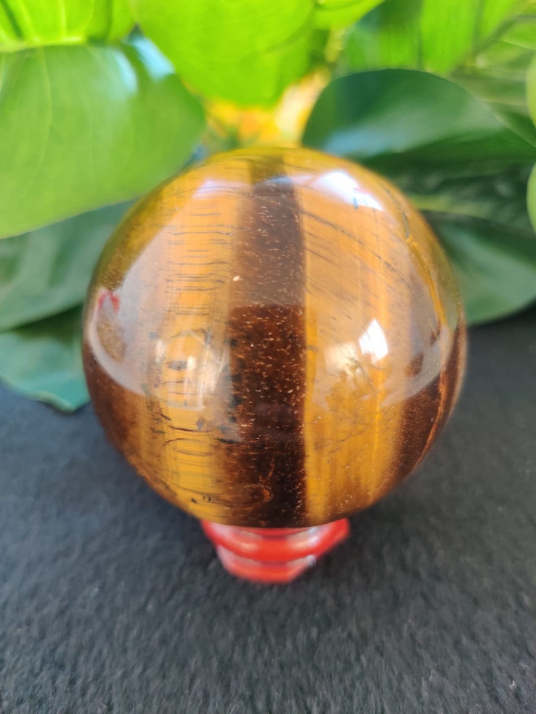 Tiger Eye Stone Sphere: Reiki Chakra Crystal (351 Gram, 62 MM) - Etsy
