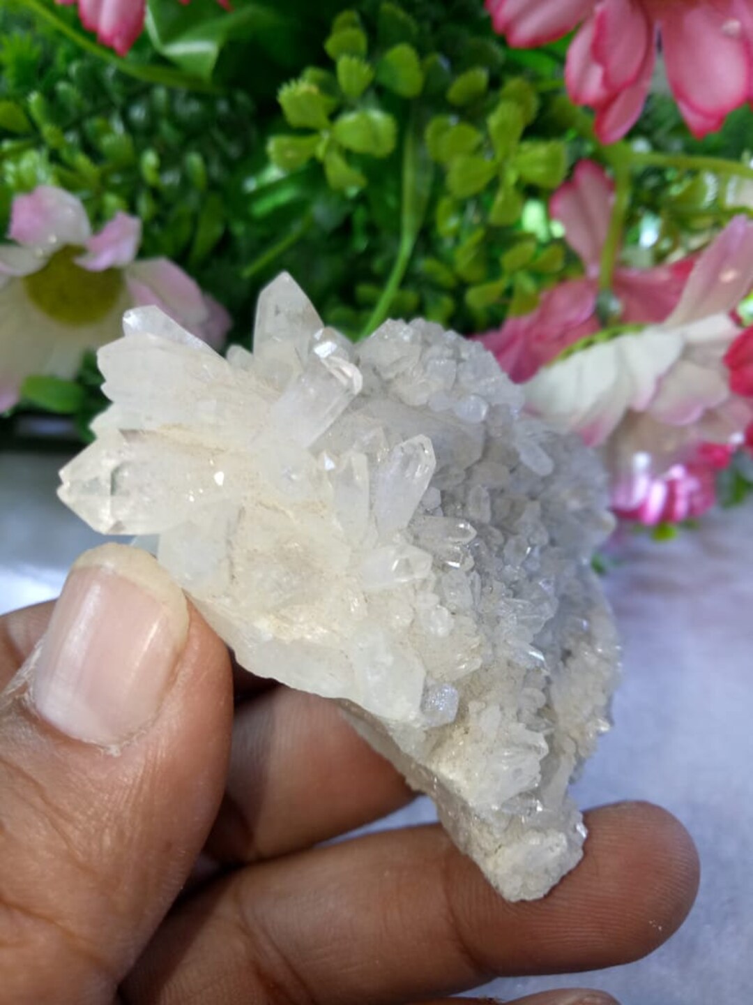 Himalayan Crystal Family Cluster Stone 101 GRAMS ,home Decor,healing ...