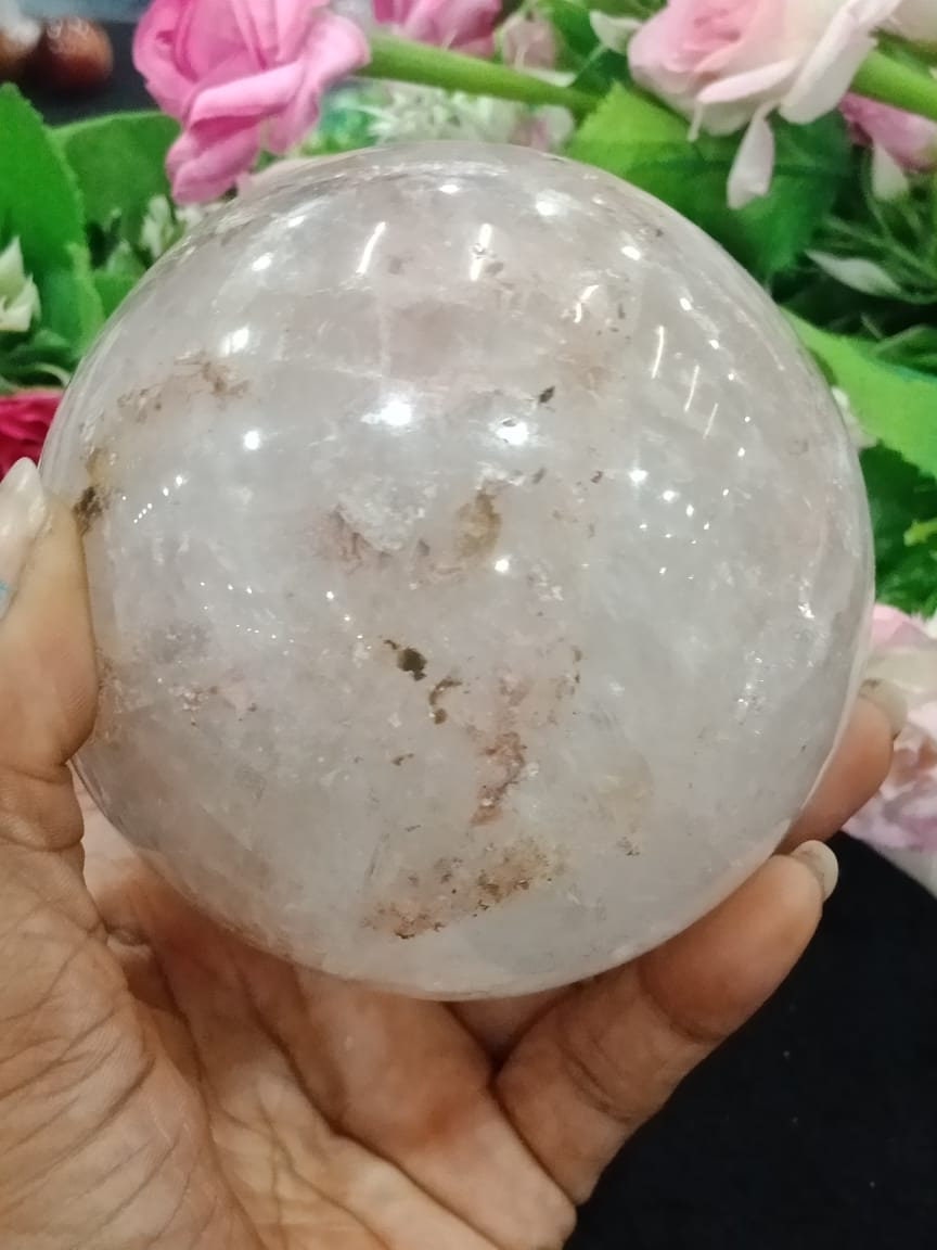 Extremely Rare 82 MM Red Lithium Quartz Stone Sphere for Deep - Etsy