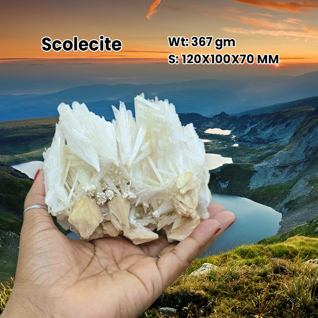 Scolecite Stone Specimen: 367 Grams, 120x100x70mm - Etsy