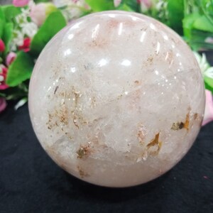 Extremely Rare 82 MM Red Lithium Quartz Stone Sphere for Deep ...