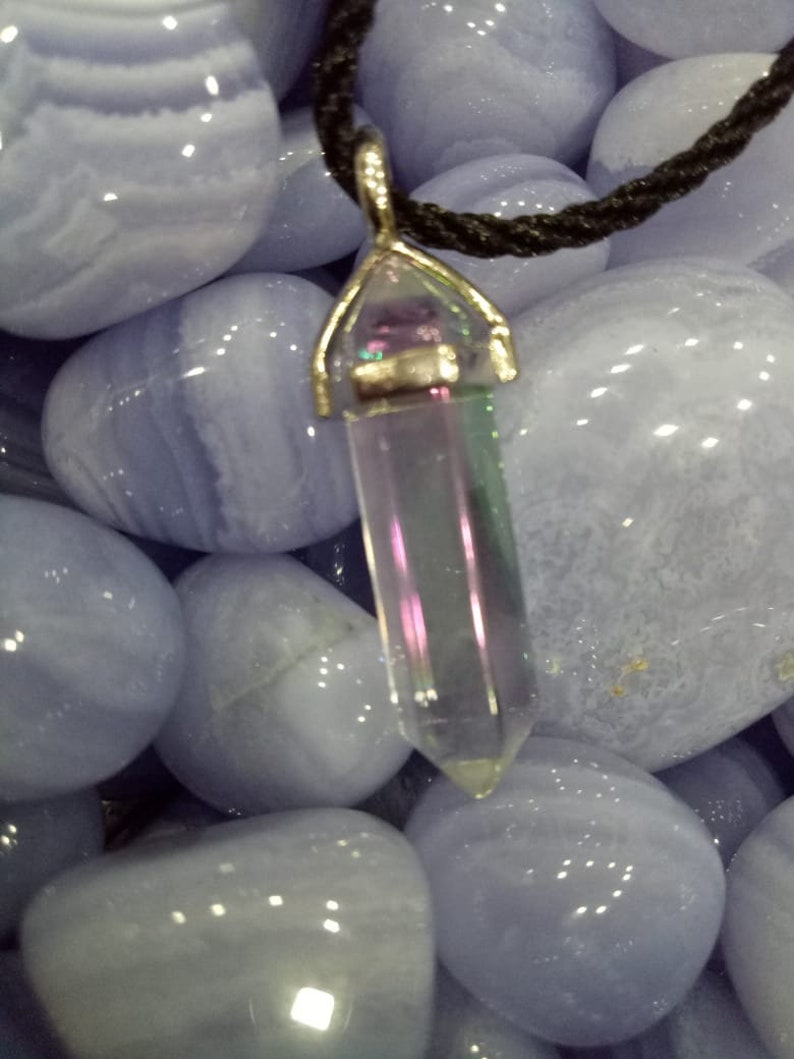 Rainbow Angel Aura Quartz Crystal Quartz Stone Crystal Double | Etsy