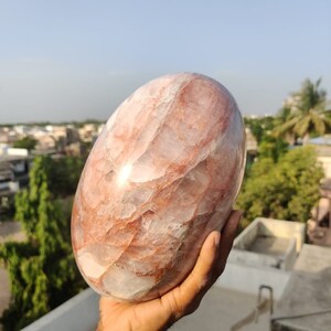 10.7 LB Extremely Rare Red Lithium Quartz Stone Lingam for Deep ...
