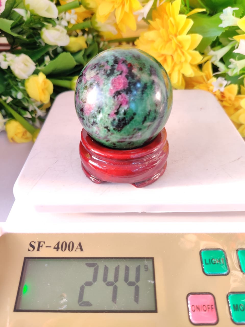 African Ruby Zoisite Stone Anyolite Stone Sphere Ball | Etsy