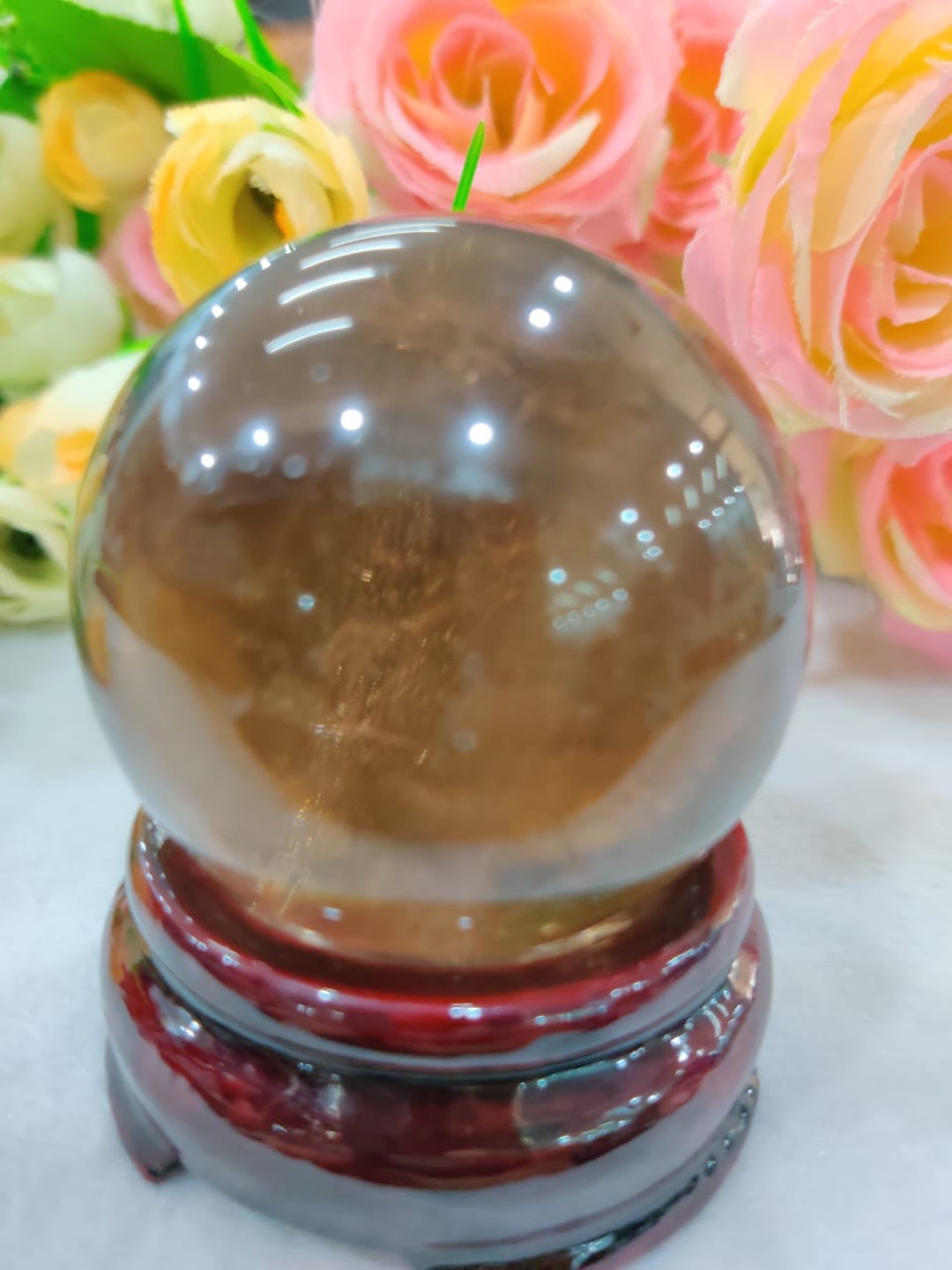 Himalayan Smoky Quartz Stone Sphere for Healing Crystals - Etsy