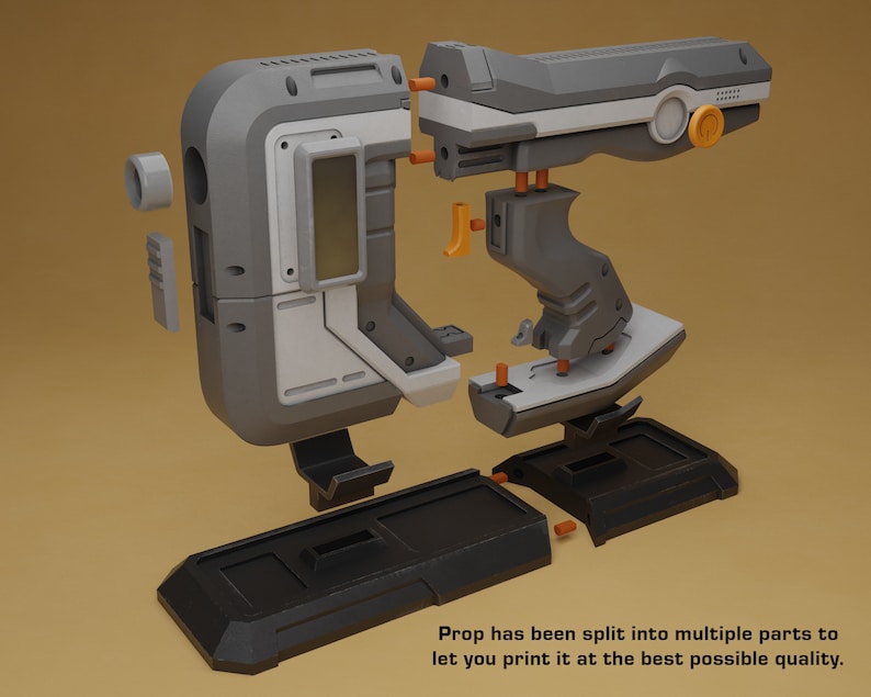 Borderlands Tediore Pistol 3D Model STL File for 3D Printing 3D ...