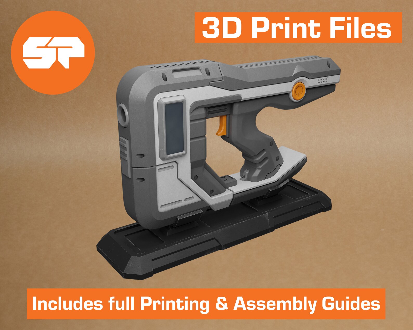 Borderlands Tediore Pistol 3D Model STL File for 3D Printing 3D ...
