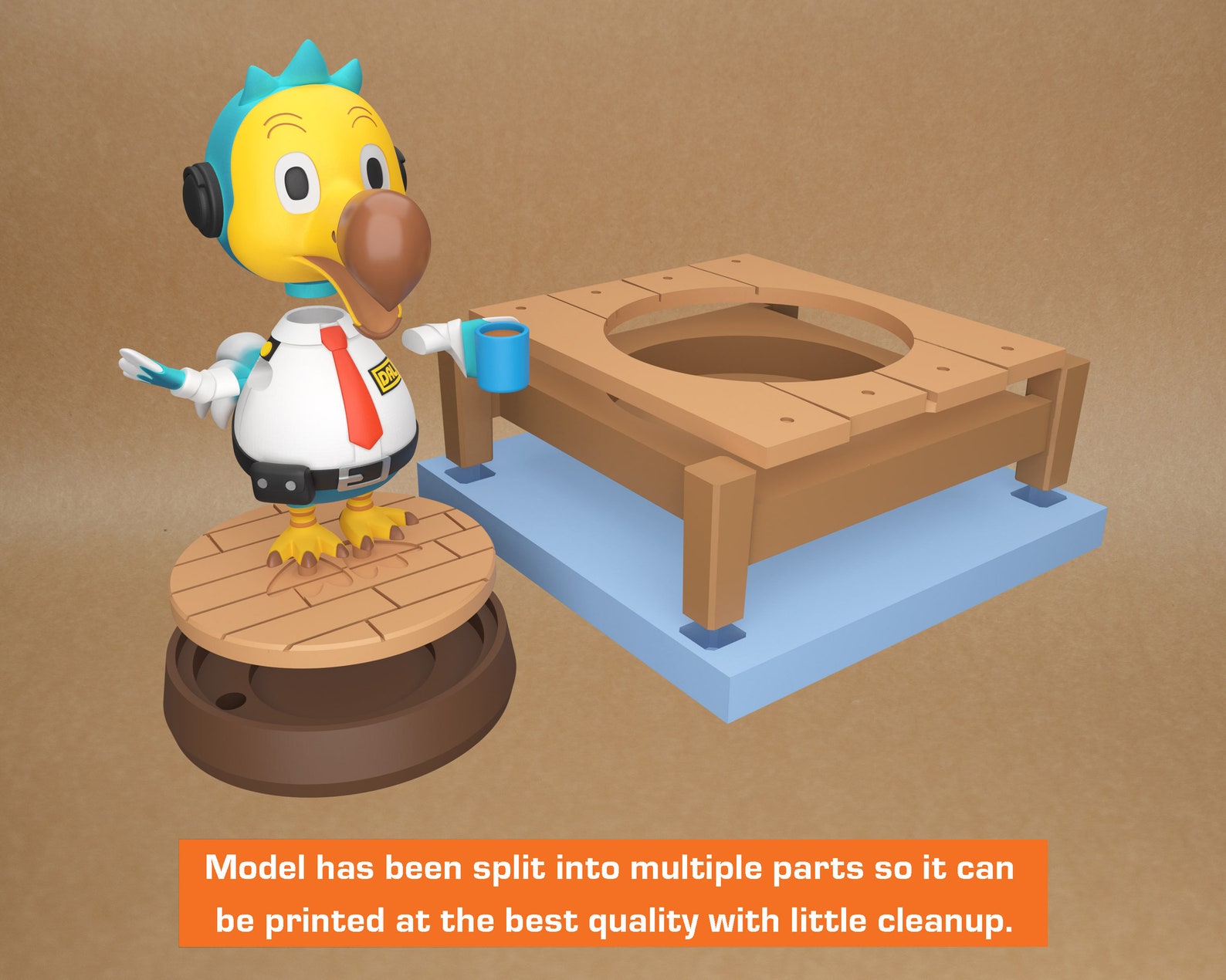 Animal Crossing Dodo 3D Models - STL Files for 3d Printing - 3d ...