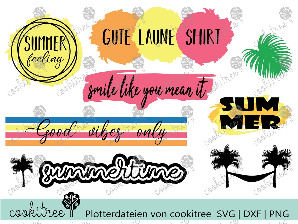 Plotter File Plotter Template Plot Dxf Svg Png Summer Statement Summer Summertime Holiday ...