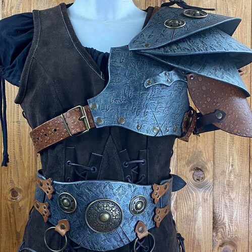 Leather Barbaric Female Armor Perfect for Cosplay and Role - Etsy Australia