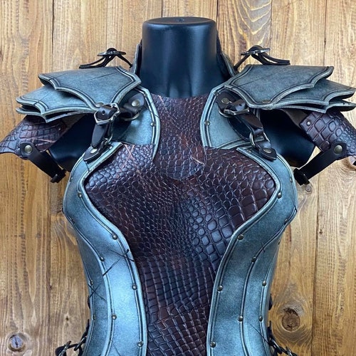 Leather Barbaric Female Armor Perfect for Cosplay and Role - Etsy Australia