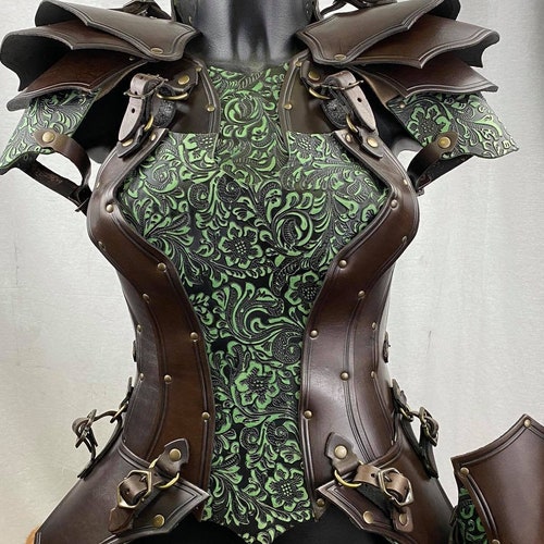 Decorated Leather Armor for Female Warrior Perfect for Role | Etsy