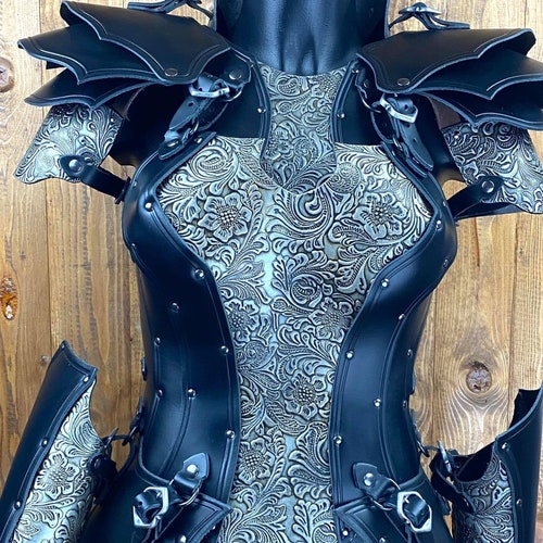 Decorated Leather Armor for Female Warrior Perfect for Role | Etsy