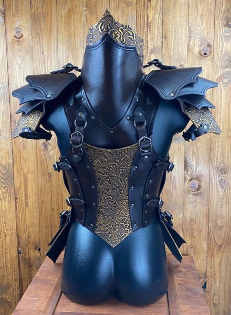 Decorated Leather Armor for Female Warrior Perfect for Role | Etsy