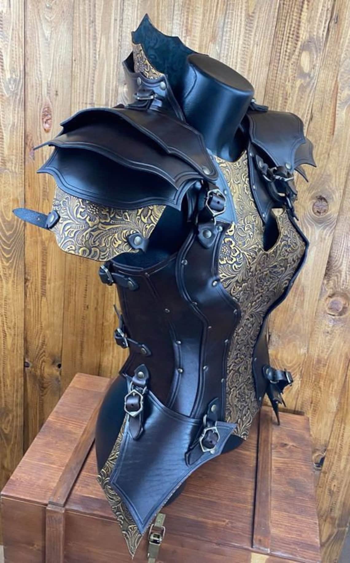 Decorated Leather Armor for Female Warrior Perfect for Role | Etsy
