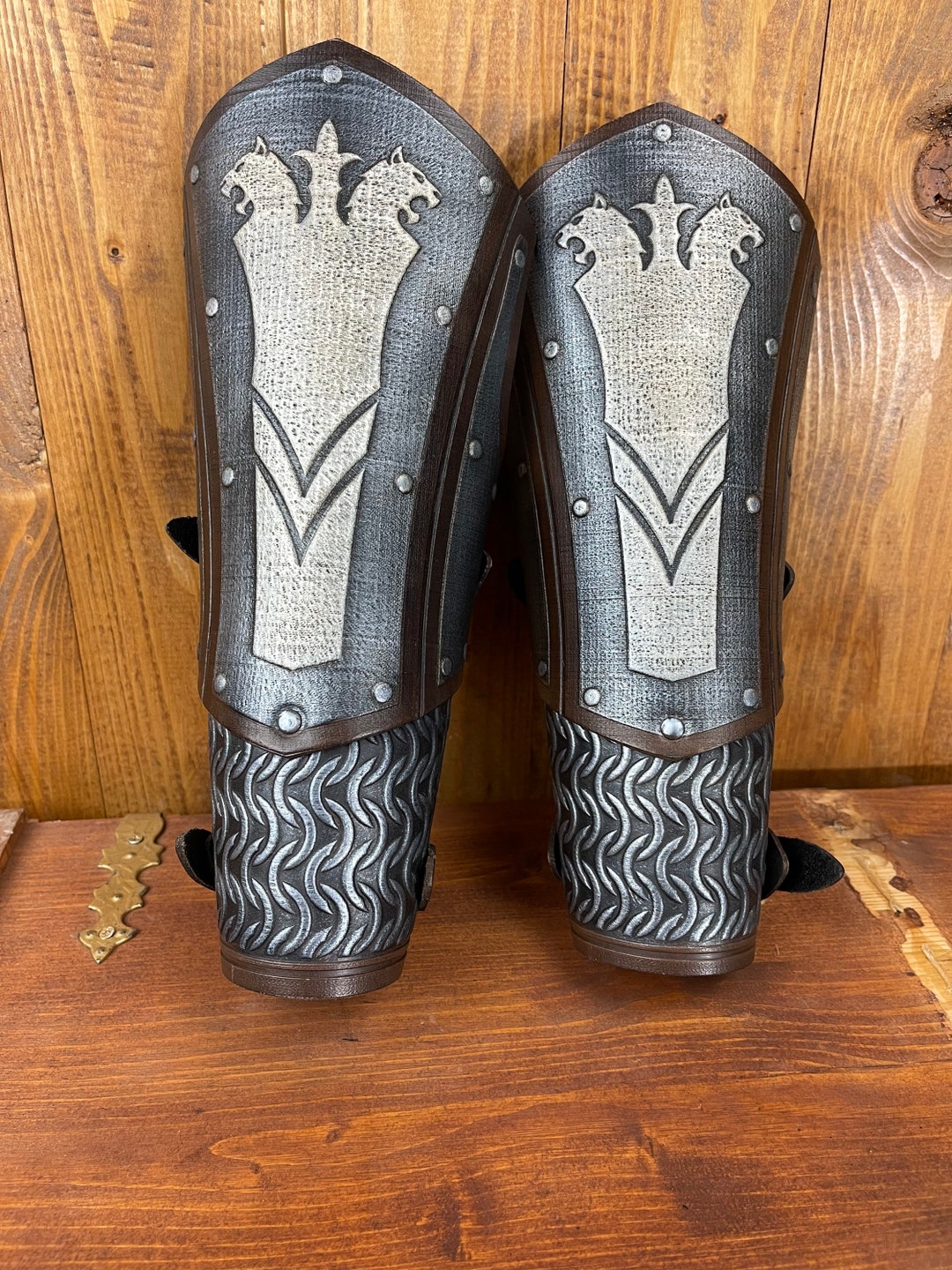 Leather Bracers chains Lions. Perfect for LARP and Cosplay. - Etsy