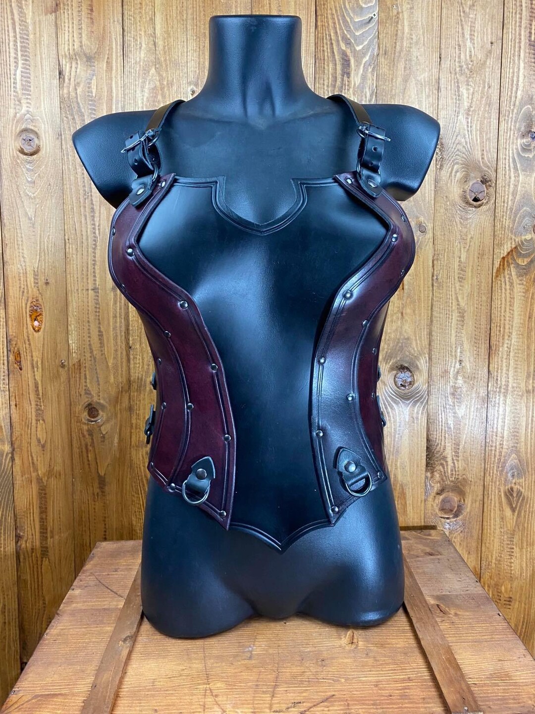 Female Leather Warrior Corset Totally Handmade Perfect For Etsy