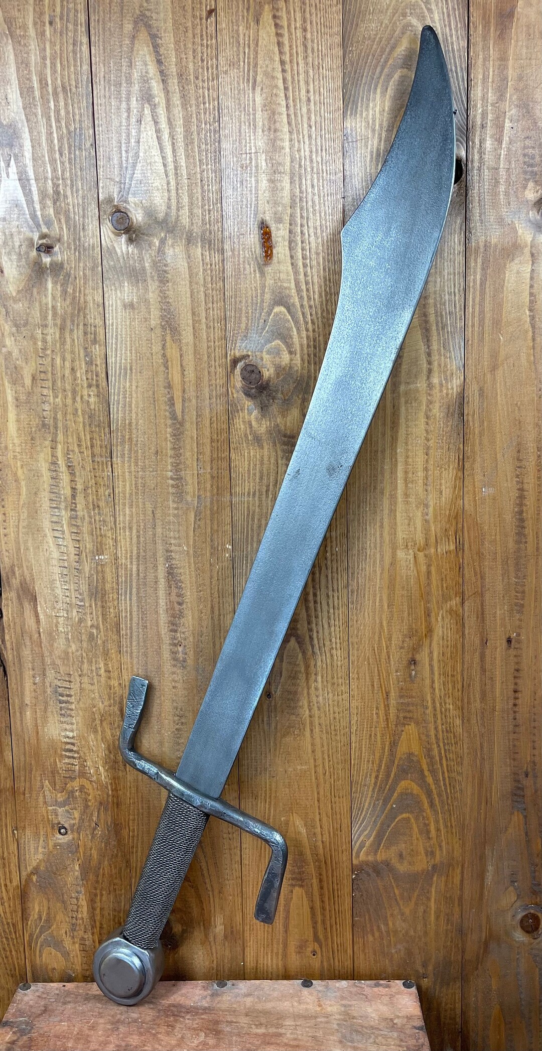 PROMPT DELIVERY Battle Ready Falchion, Steel Wire Handle, One Handed Sword Handcrafted - Etsy