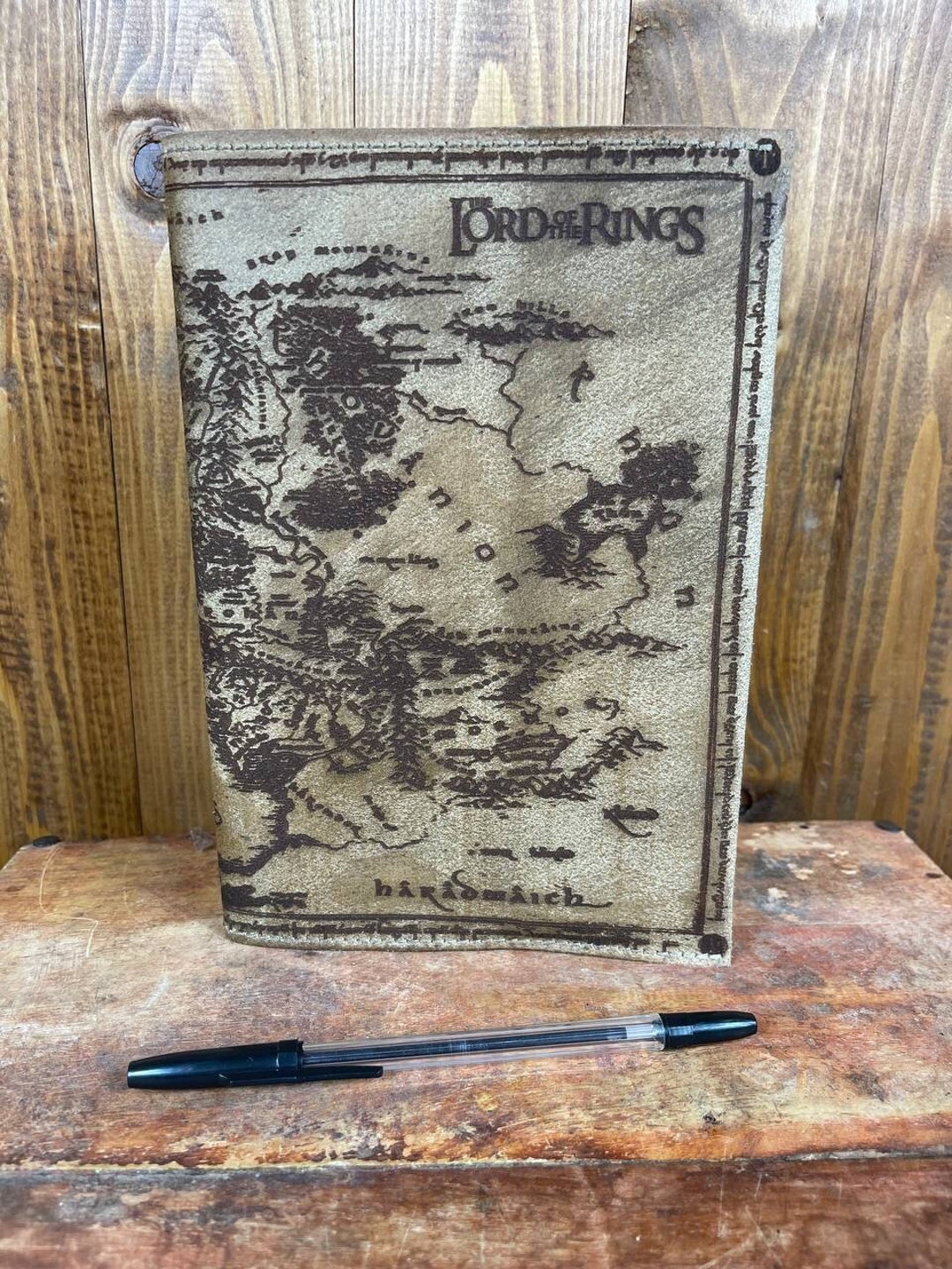 Middle Earth Map Leather Agenda Handcrafted Perfect for Larp, Cosplay ...