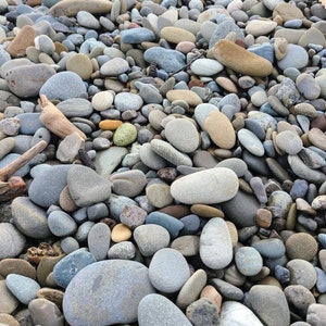 30 Flat Rocks, 2 Inchs to 3 Inches Flat Medium Rocks, Cairn Stones, PNW ...