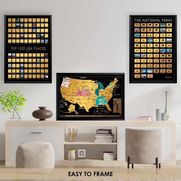 State Park Map Scratch Off - Etsy