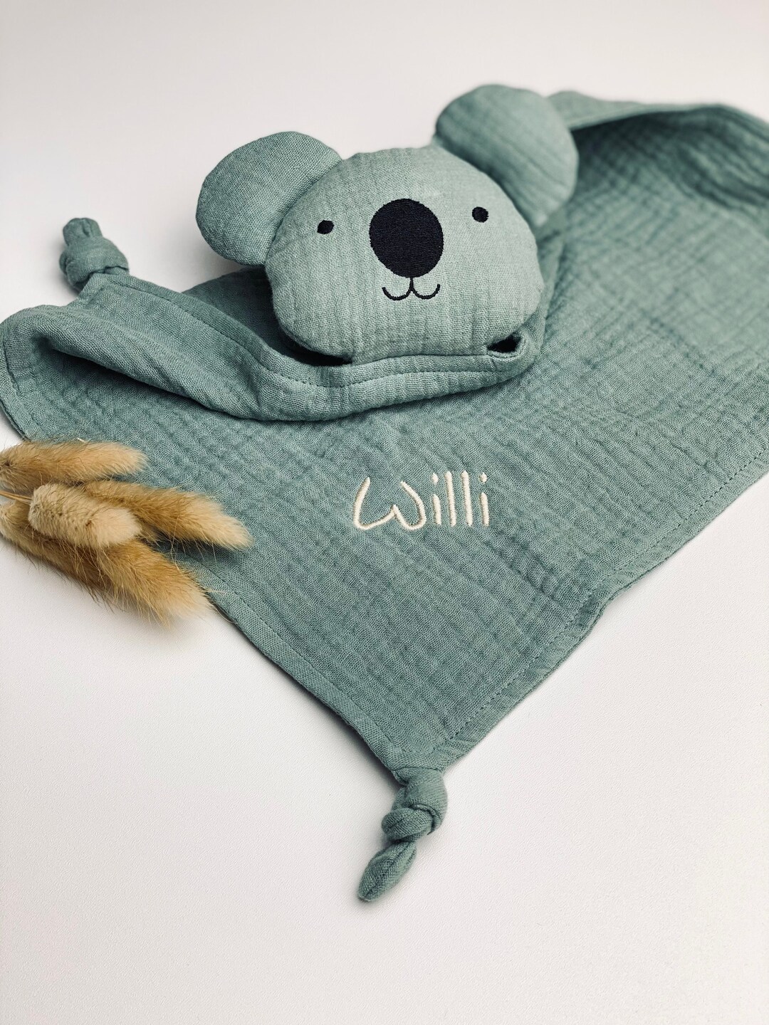 Cuddle Koala Mint, Cuddle Cloth With Name, Cuddle Cloth, Birth Gift ...