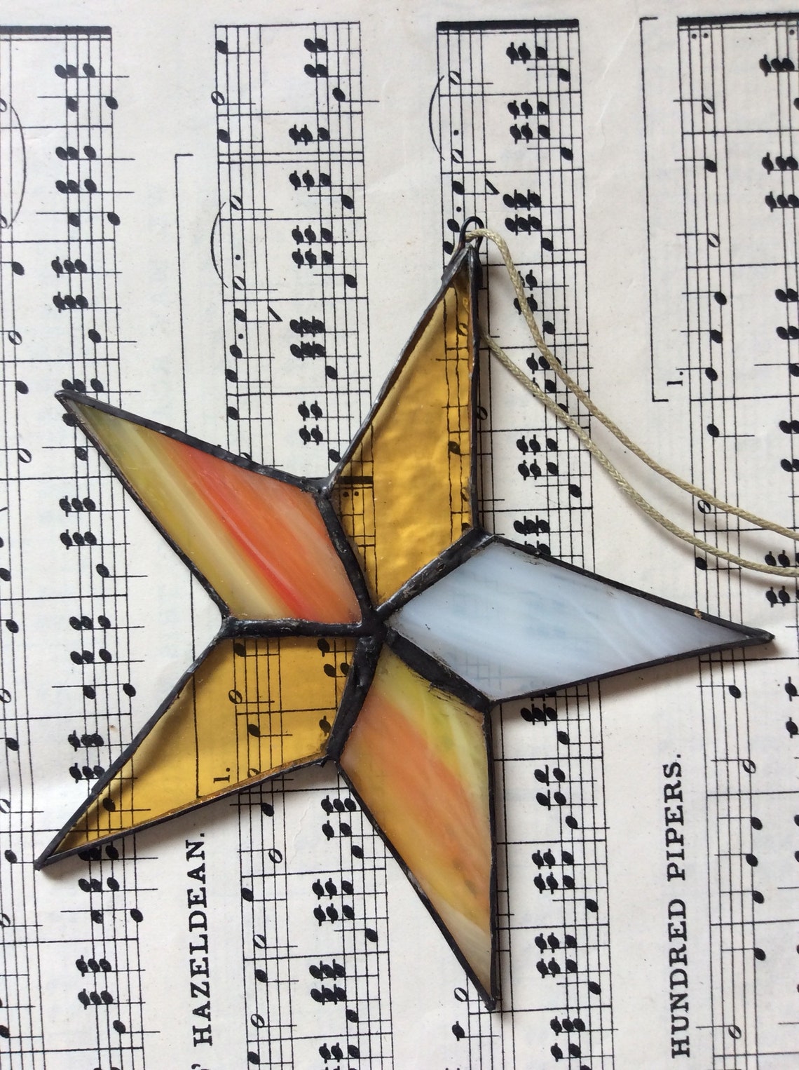 Little Glass Star Decoration Available in Various Colours - Etsy UK