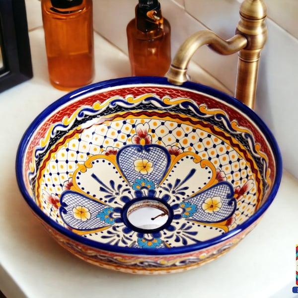 Mexican Talavera Bathroom Sinks - Etsy